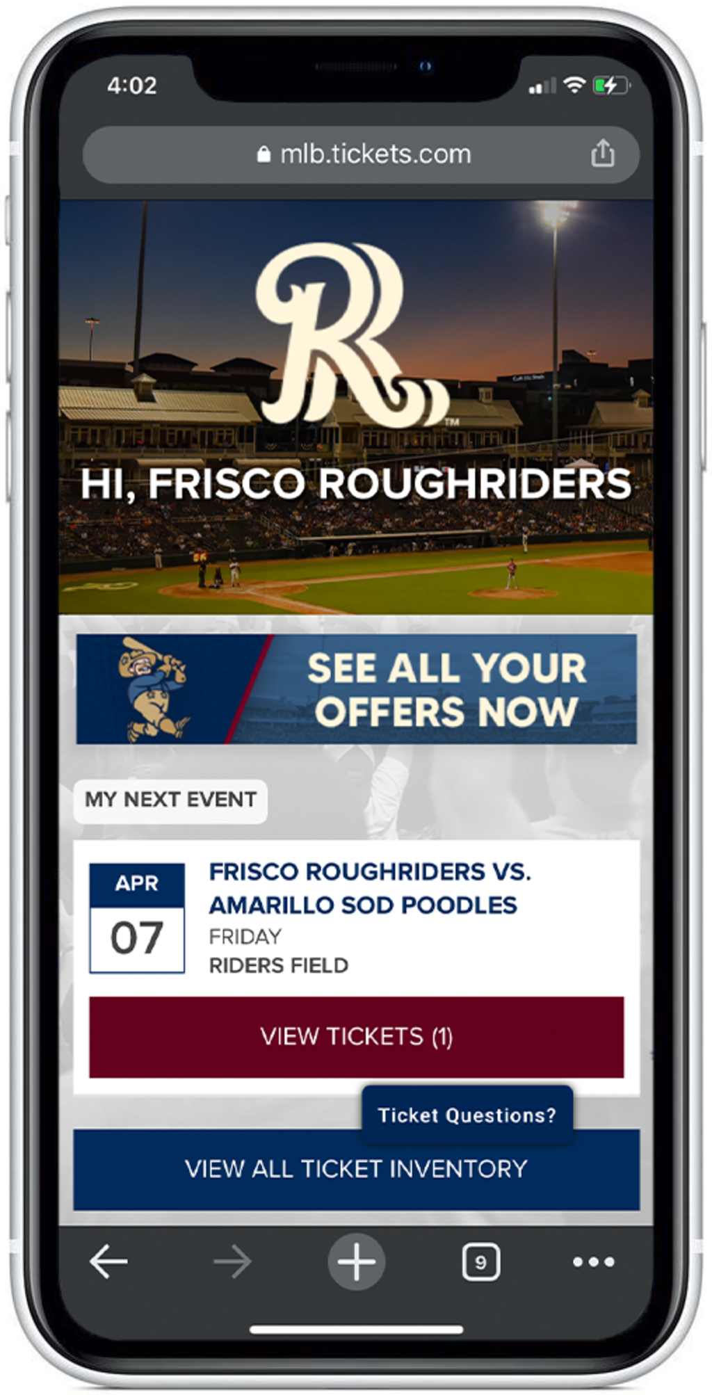 RoughRiders Digital Tickets | RoughRiders
