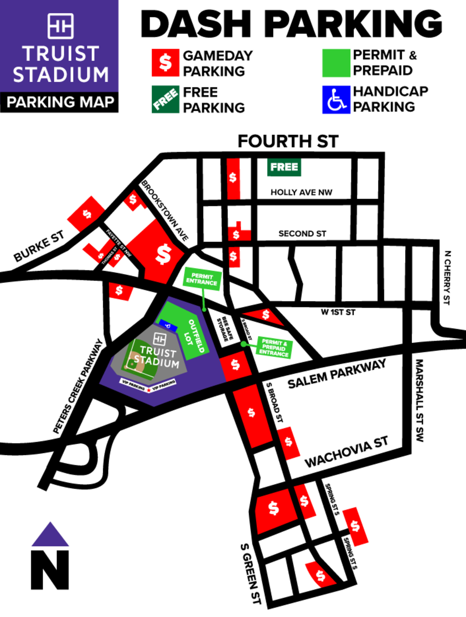 Parking at Truist Stadium | Dash