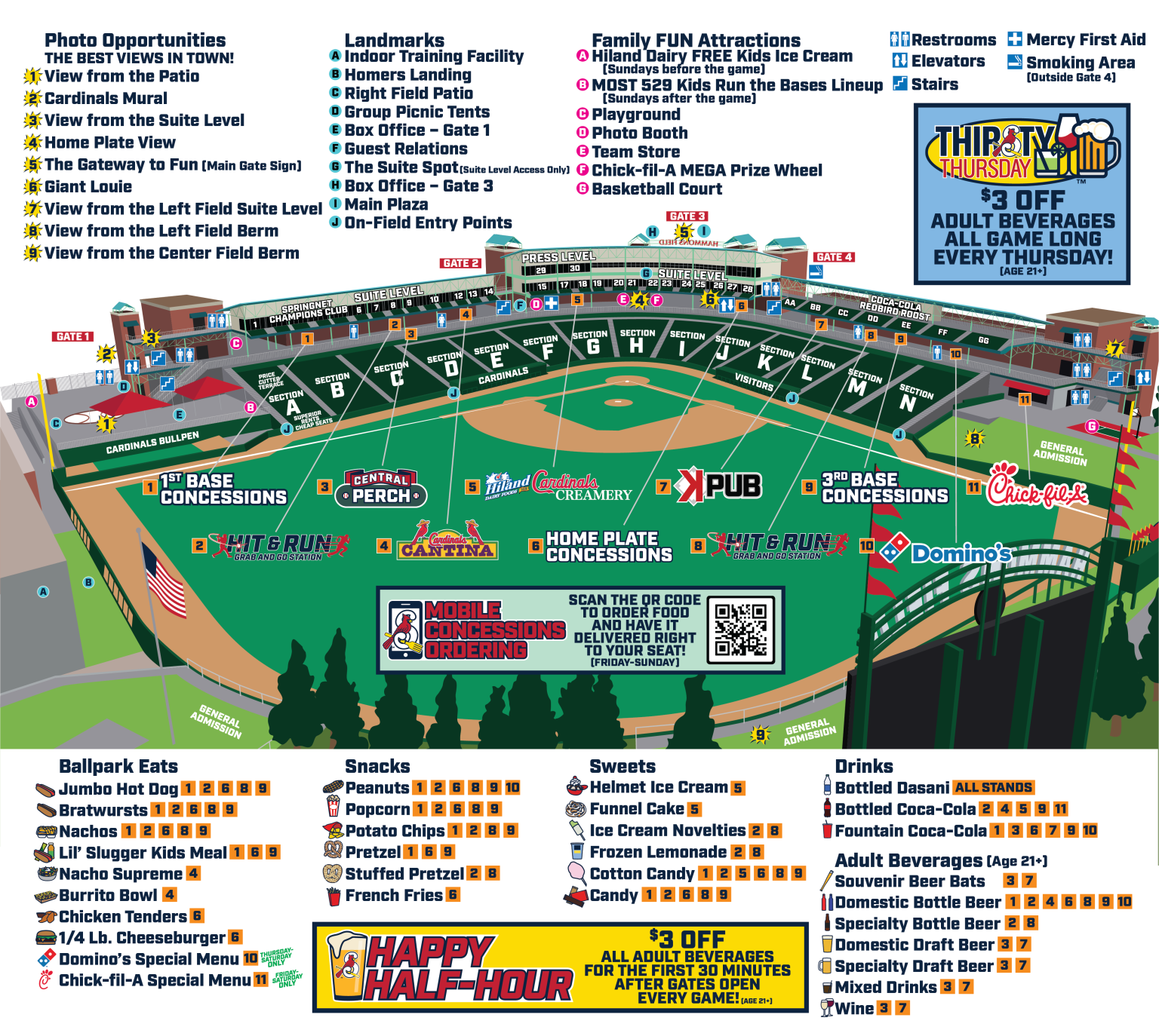 Stadium Map | Cardinals