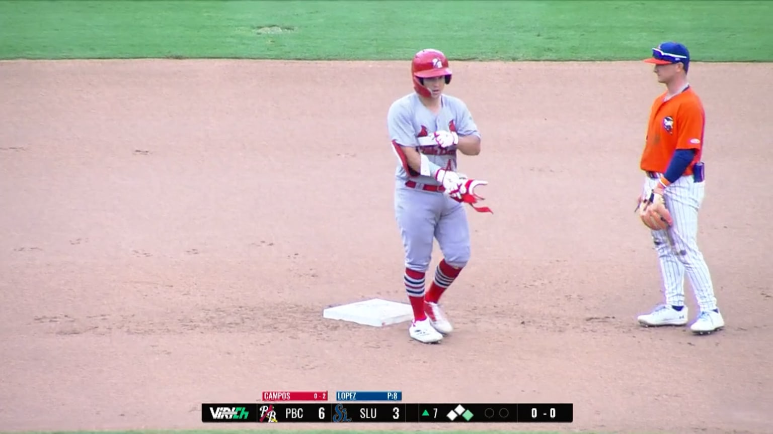 Ryan Campos hits a pair of RBI doubles | 08/21/2024 | Cardinals