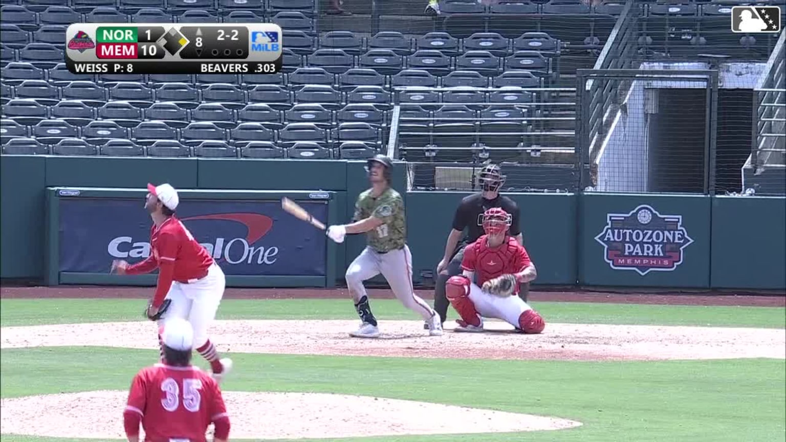 Dylan Beaver's two-run homer | 06/18/2025 | MiLB.com