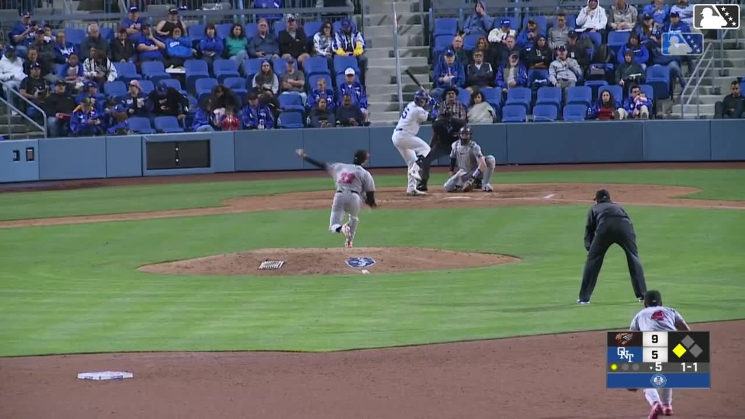 Conner O'Neal singles on a ground ball to center fielder Cameron Nelson ...