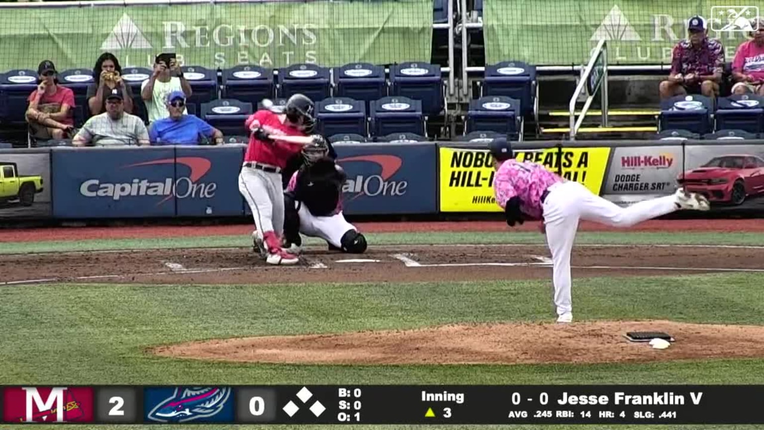 Jesse Franklin V’s solo homer | 06/18/2023 | MiLB.com