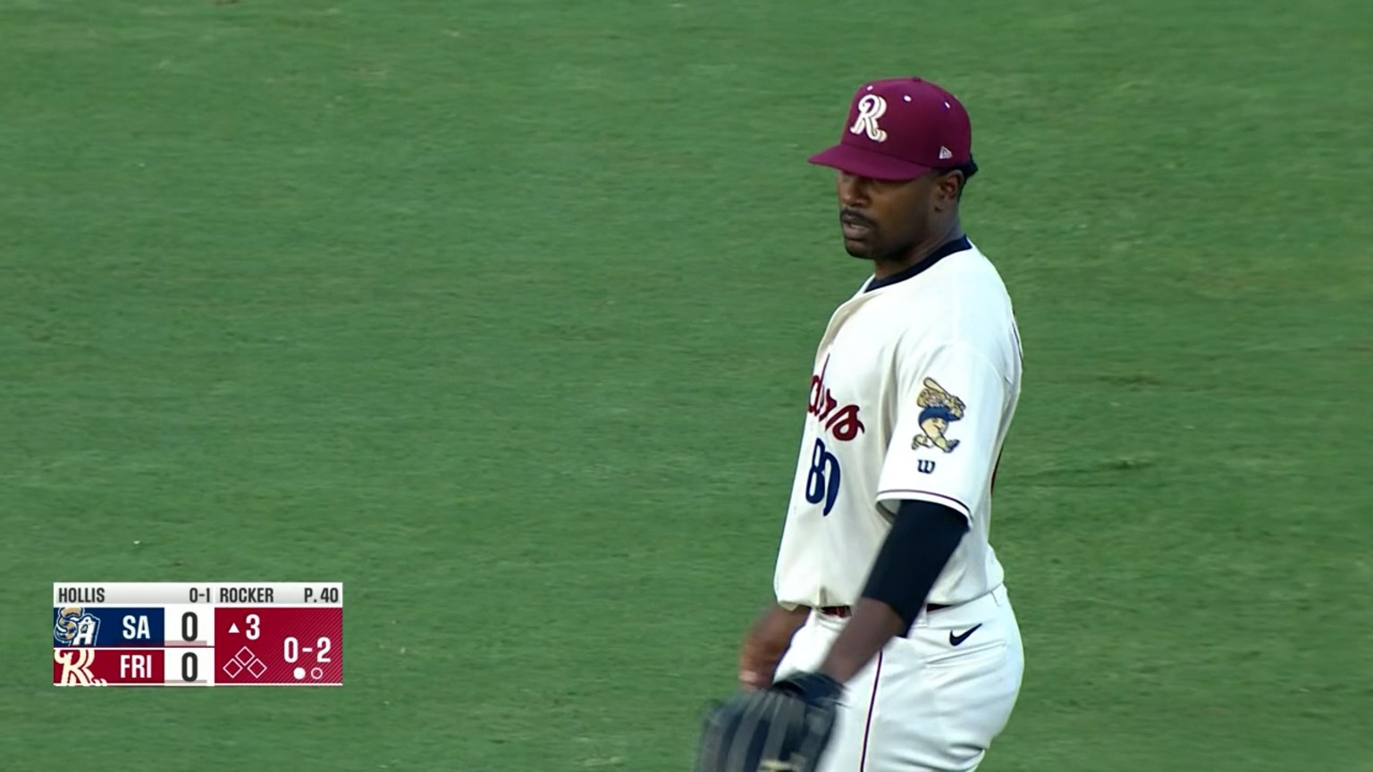 Kumar Rocker strikes out eight | 08/22/2024 | RoughRiders