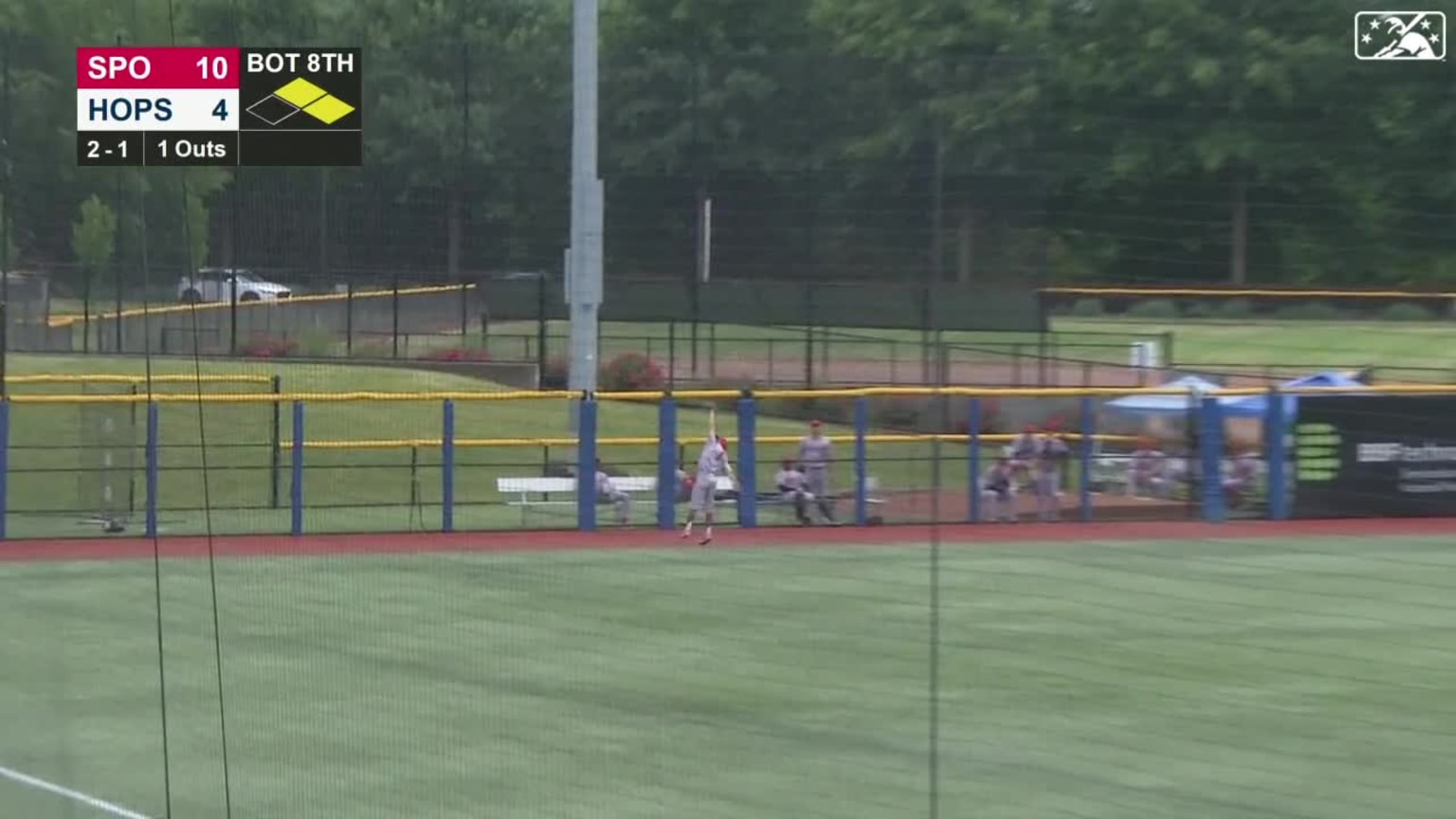 Braiden Ward's leaping catch | 06/08/2023 | Indians