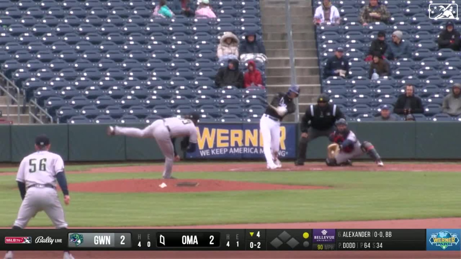 Dylan Dodd hurls fourth strikeout | 04/23/2023 | MiLB.com