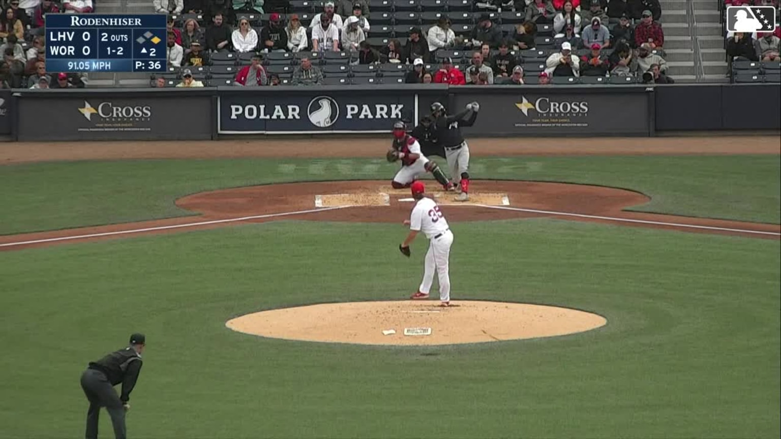 Justin Hagenman third K of the 2nd inning | 05/05/2024 | Red Sox