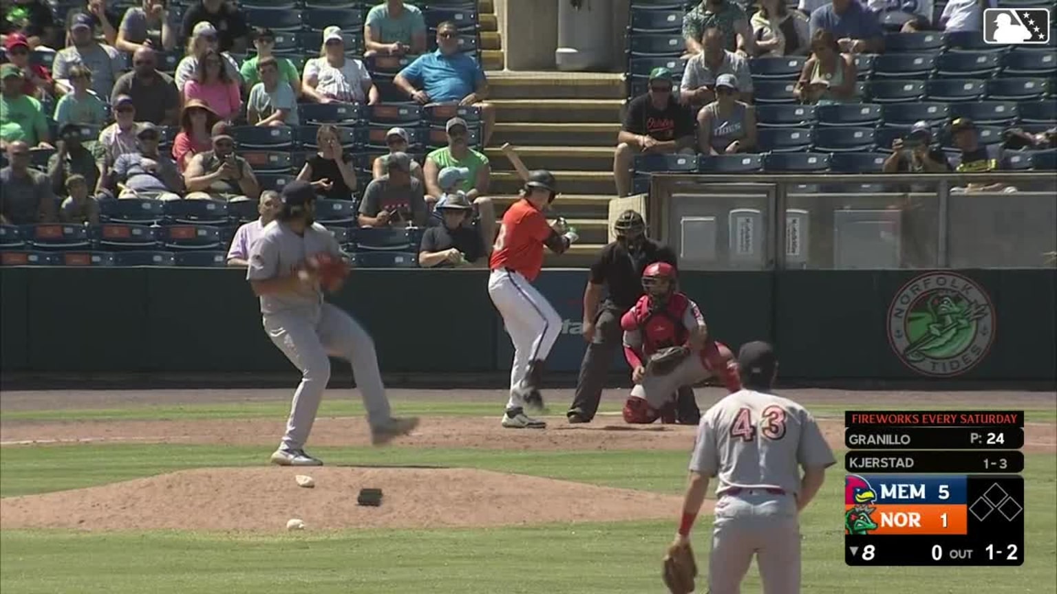 Andre Granillo strikes out Heston Kjerstad | 06/16/2024 | Redbirds