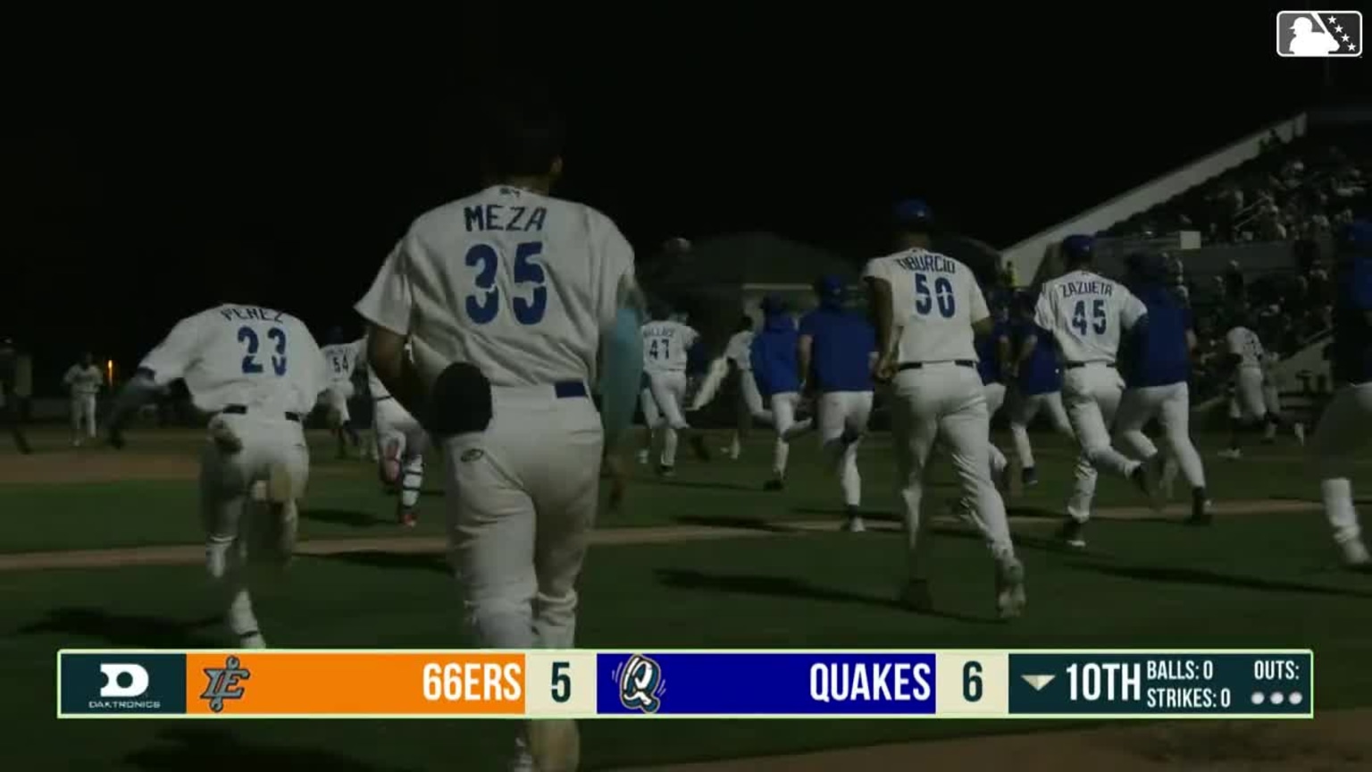 Kendall George's walk-off single | 06/23/2024 | Quakes