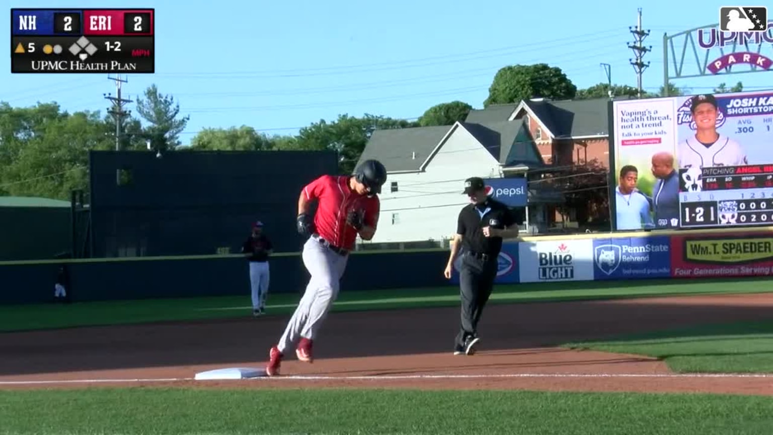 Josh Kasevich slugs a game-tying solo homer | 06/07/2024 | Fisher Cats