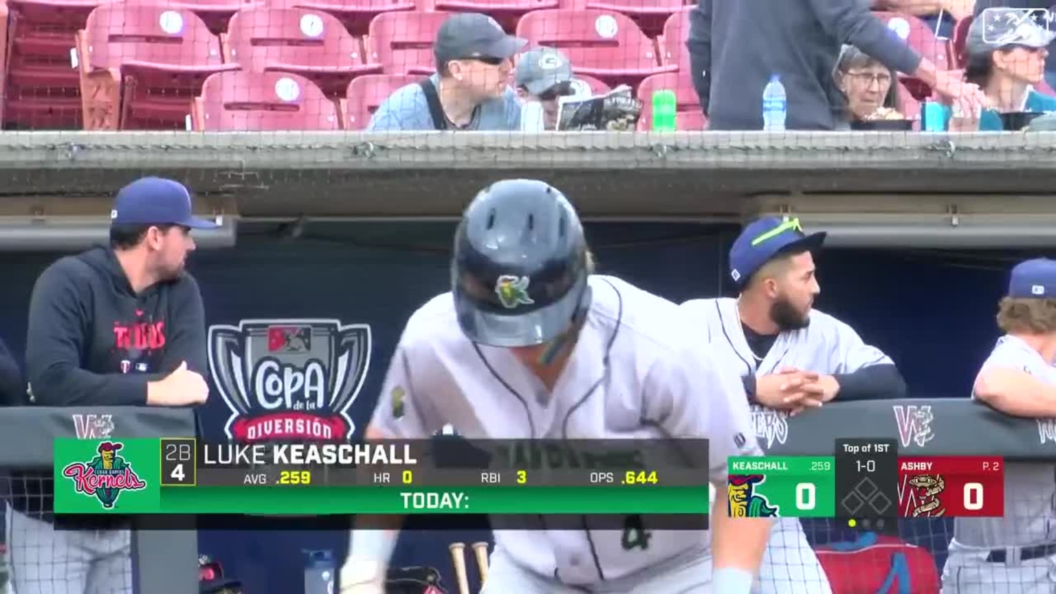Luke Keaschall's solo home run | 09/10/2023 | Kernels