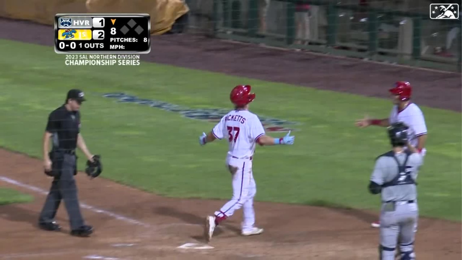 Caleb Ricketts' go-ahead homer | 09/13/2023 | BlueClaws