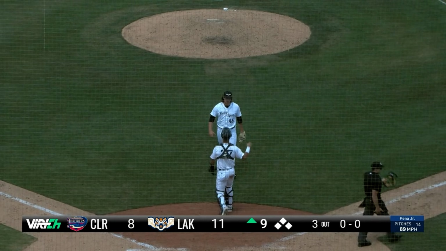 Thomas Bruss strikes out the side to earn a save | 05/05/2024 | Flying ...