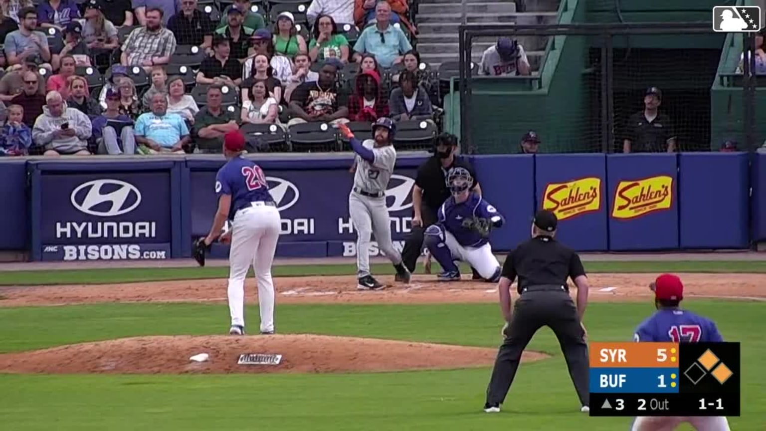 Rhylan Thomas' three-run home run | 06/25/2024 | MiLB.com
