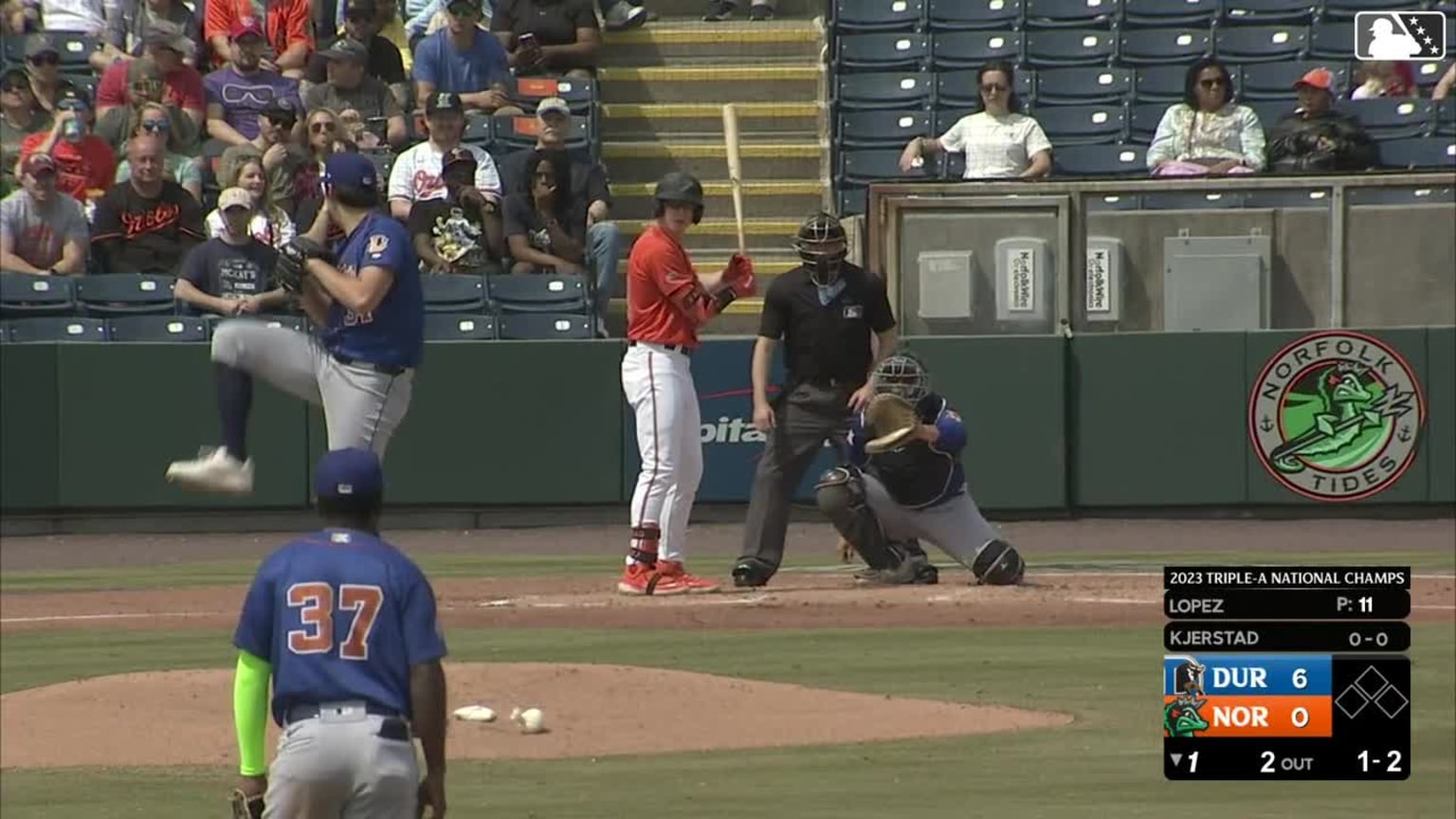 Jacob Lopez strikes out Heston Kjerstad | 03/31/2024 | Bulls