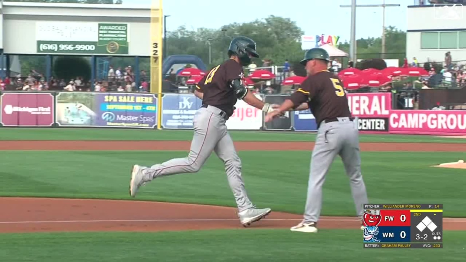 Graham Pauley's solo homer | 07/28/2023 | TinCaps