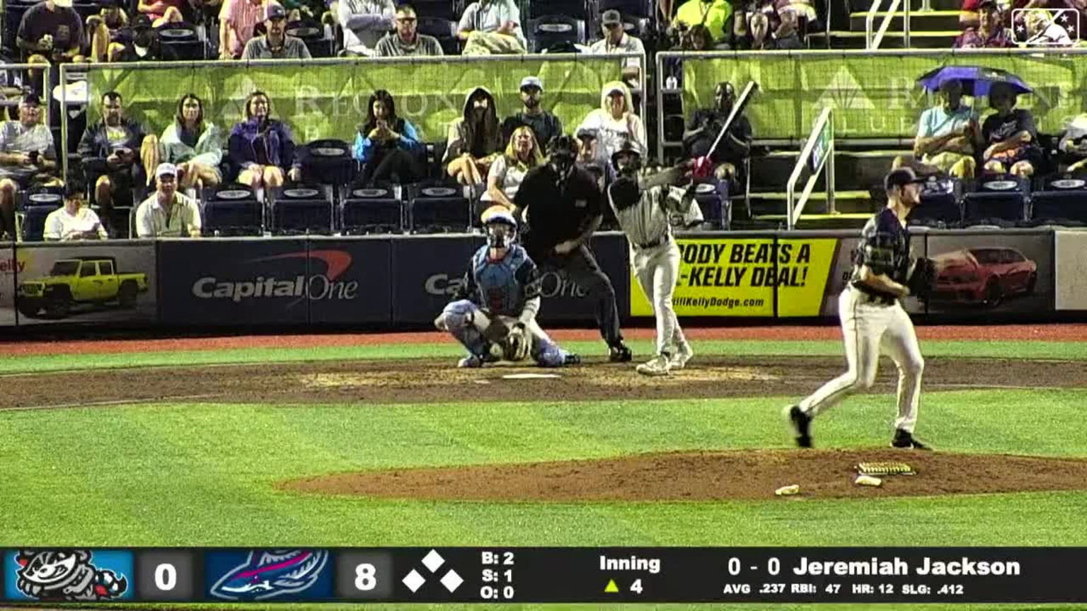 Jeremiah Jackson's solo home run | 07/23/2023 | Trash Pandas