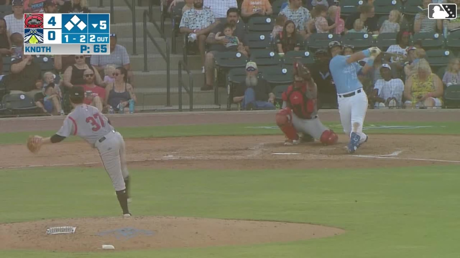 Josh Knoth's seventh strikeout of the game | 06/23/2024 | Mudcats