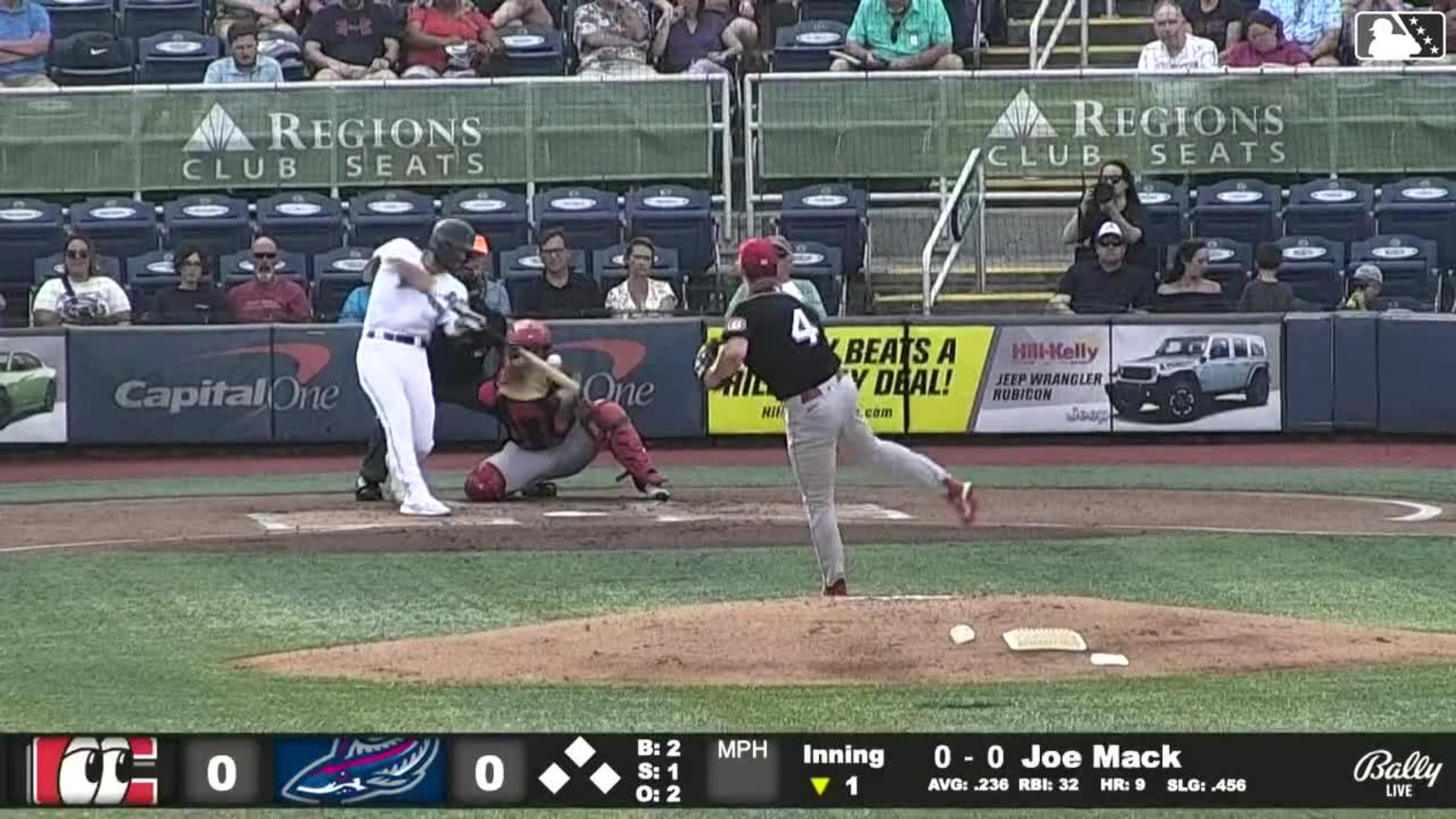 Joe Mack's 10th homer of the season | 06/18/2024 | Blue Wahoos