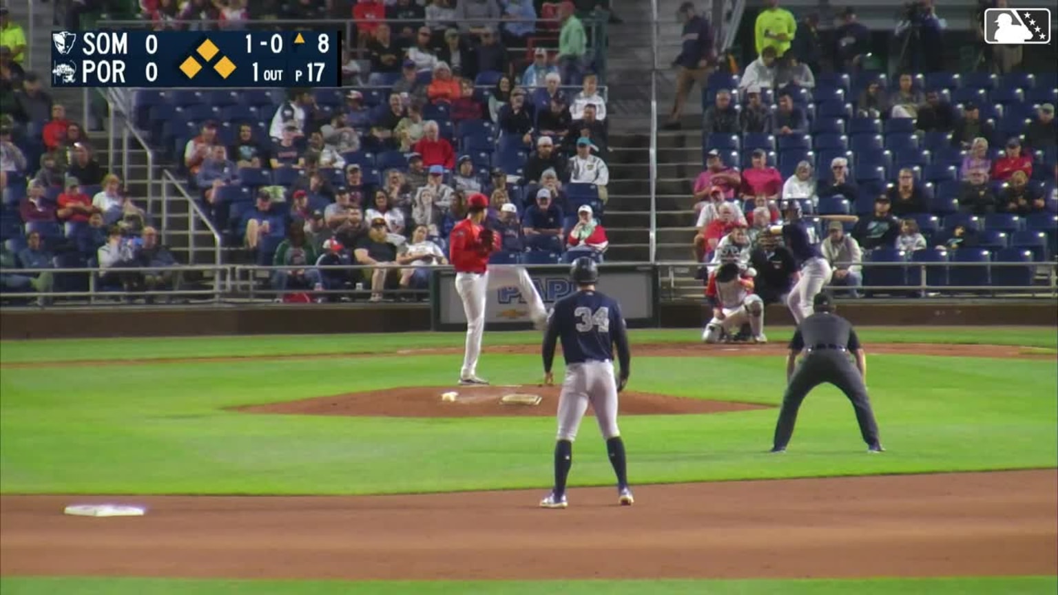 Max Ferguson's diving stop | 08/21/2024 | Sea Dogs