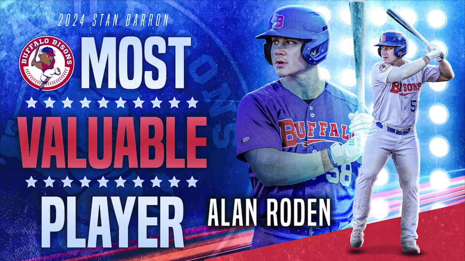 Alan Roden named Bisons 2024 Stan Barron MVP | 09/20/2024 | Bisons