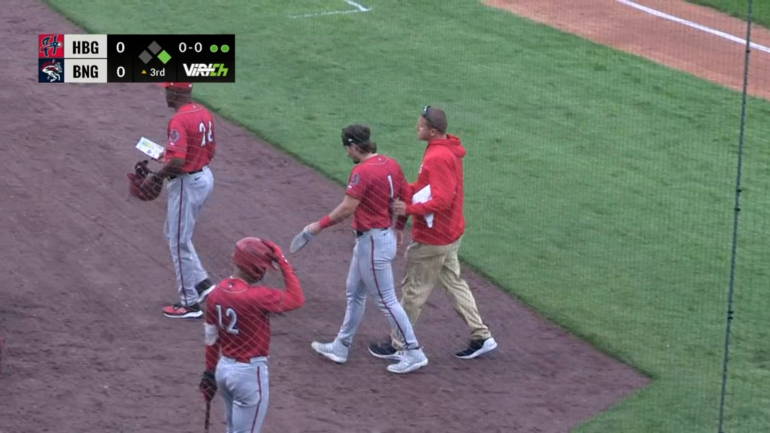 Dylan Crews exits after HBP | 08/30/2023 | MiLB.com