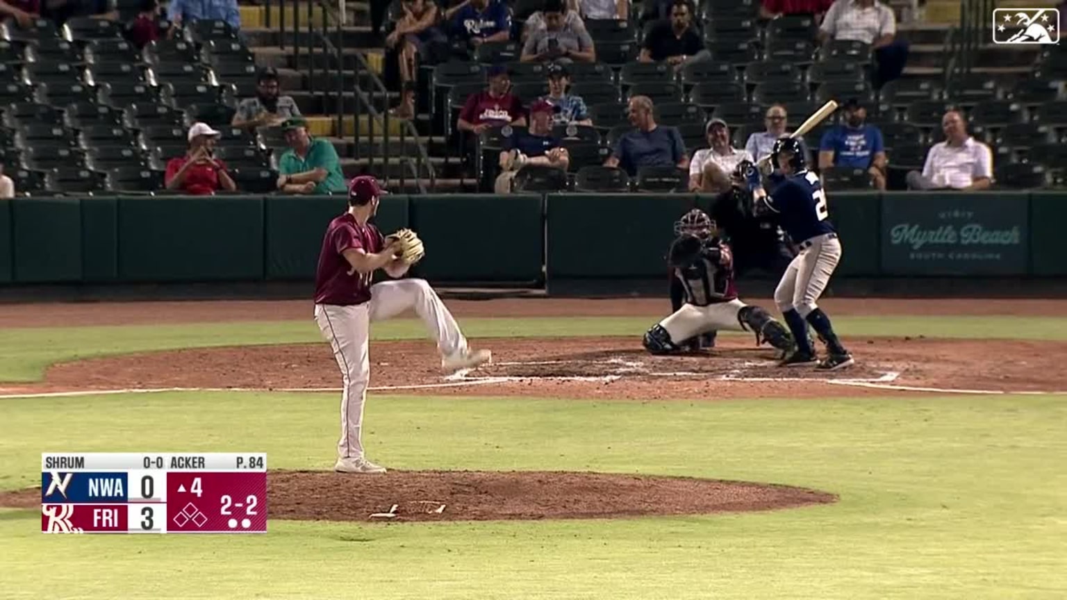 Dane Acker's seventh strikeout | 09/07/2023 | RoughRiders