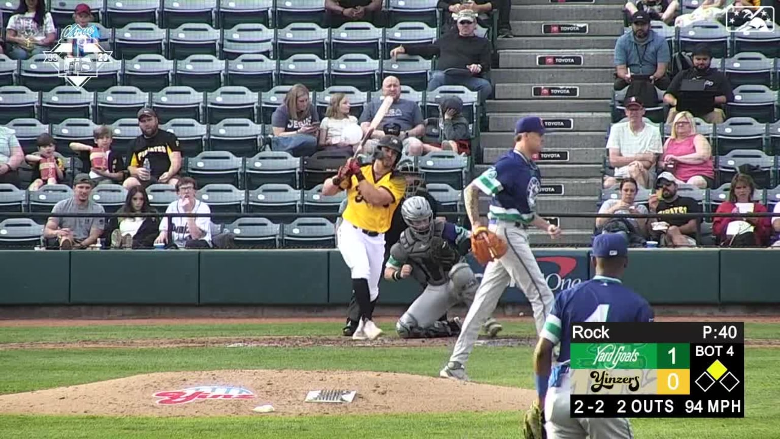 Joe Rock's fourth strikeout | 05/28/2023 | Yard Goats