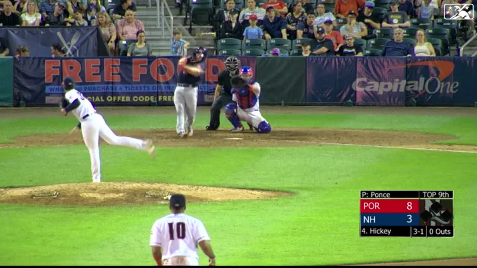 Nathan Hickey's solo home run | 07/04/2023 | Sea Dogs