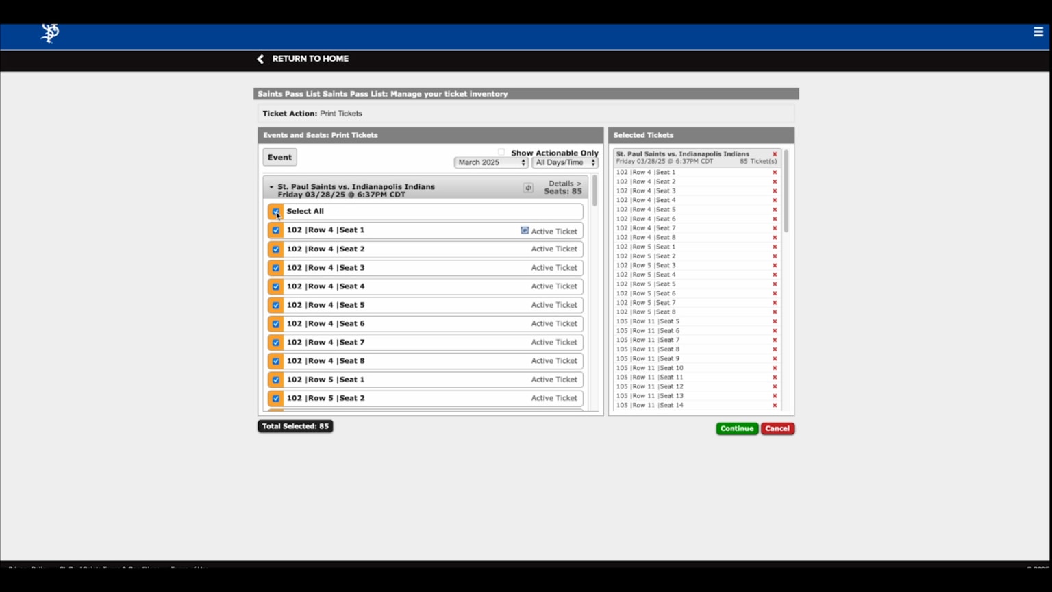How To Print Your Saints Ticket | 02/13/2025 | Saints