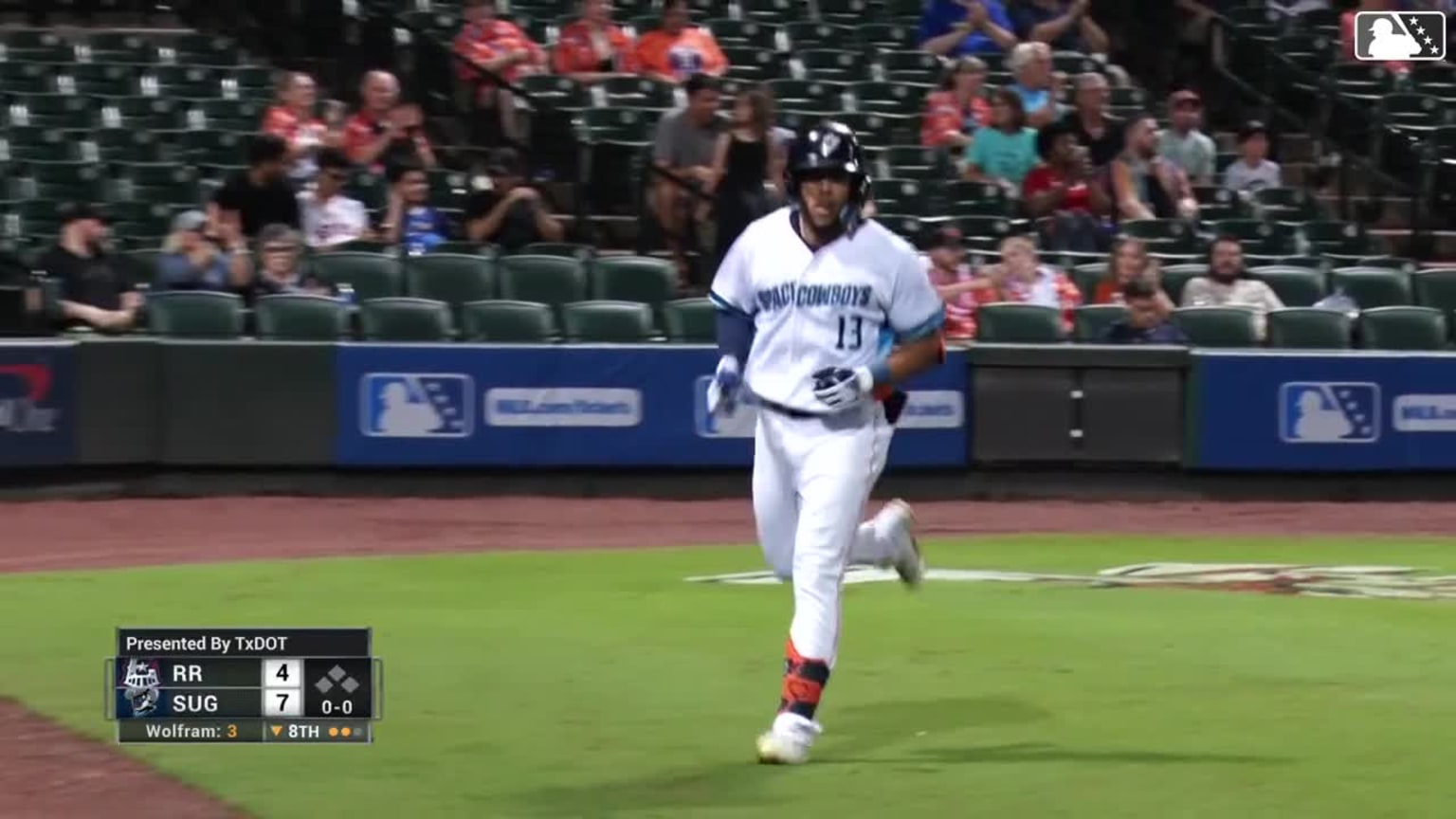 Pedro León hits his 15th homer of the season | 07/07/2024 | Space Cowboys