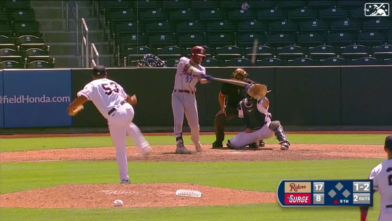 Scott Kapers smacks a solo homer | 07/26/2023 | RoughRiders