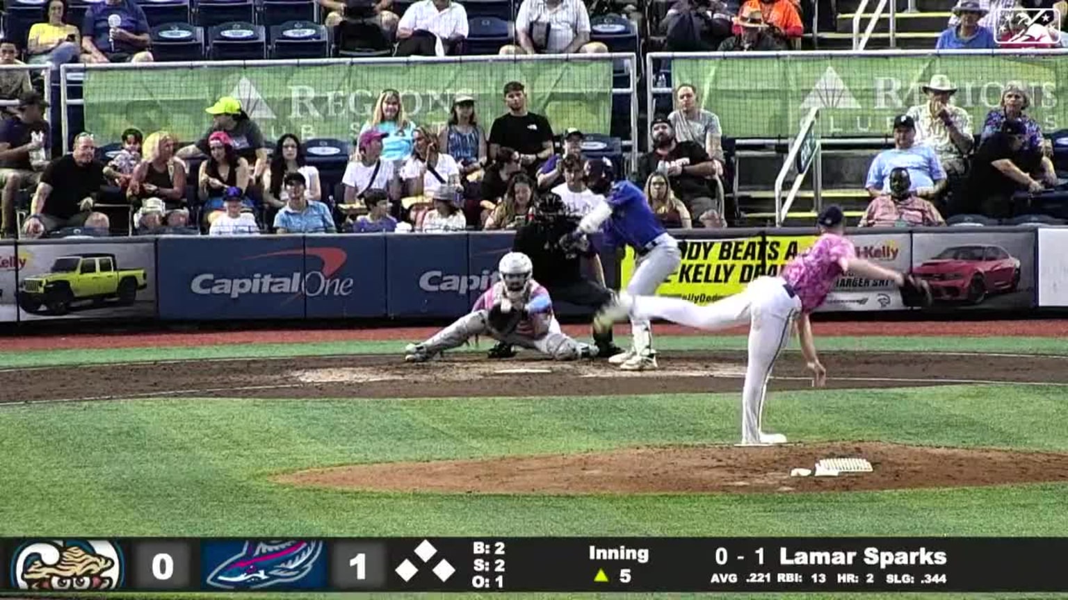 Jake Eder's fourth strikeout | 07/06/2023 | Blue Wahoos