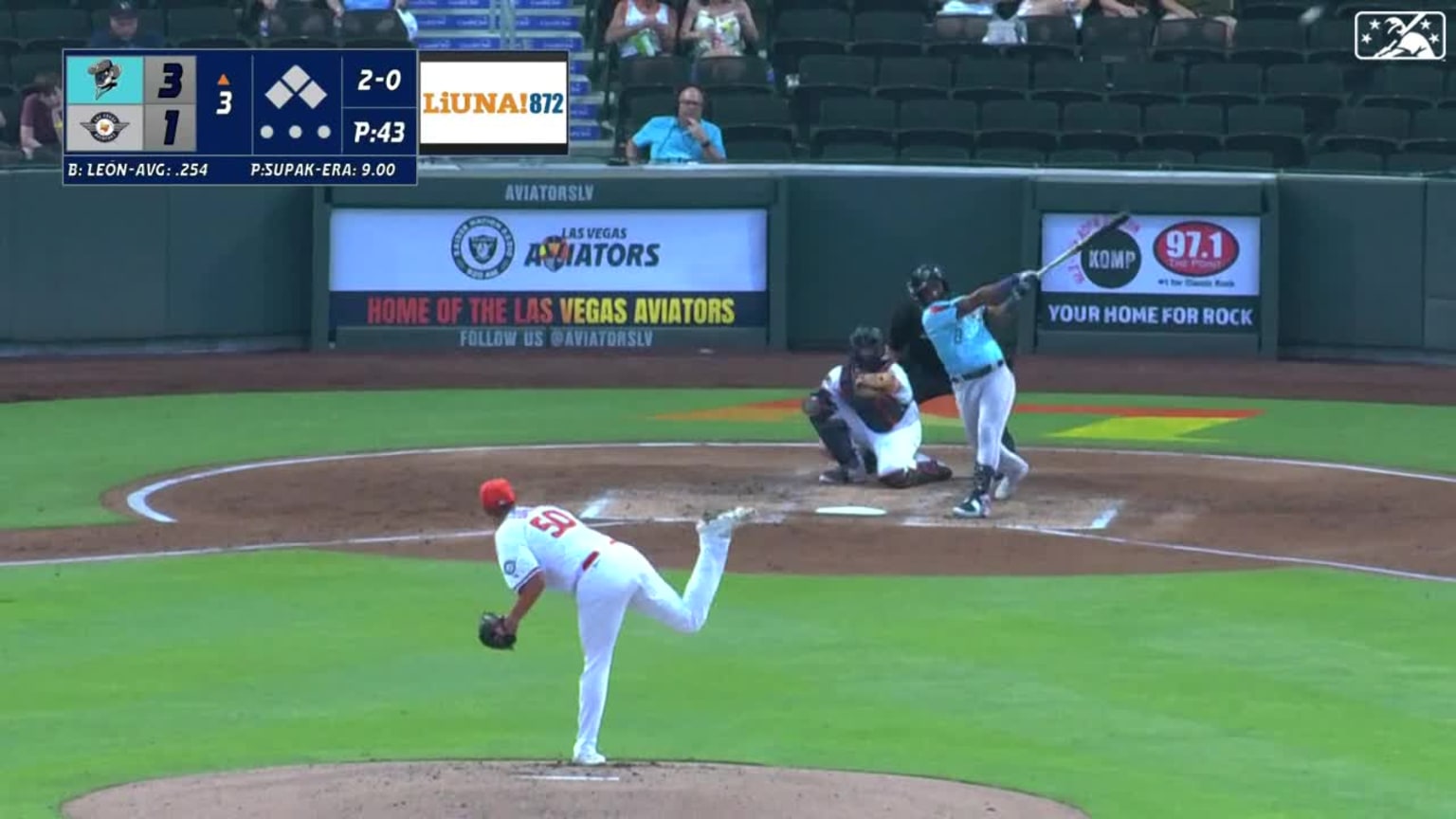 Pedro León hits a solo home run | 07/27/2023 | Space Cowboys