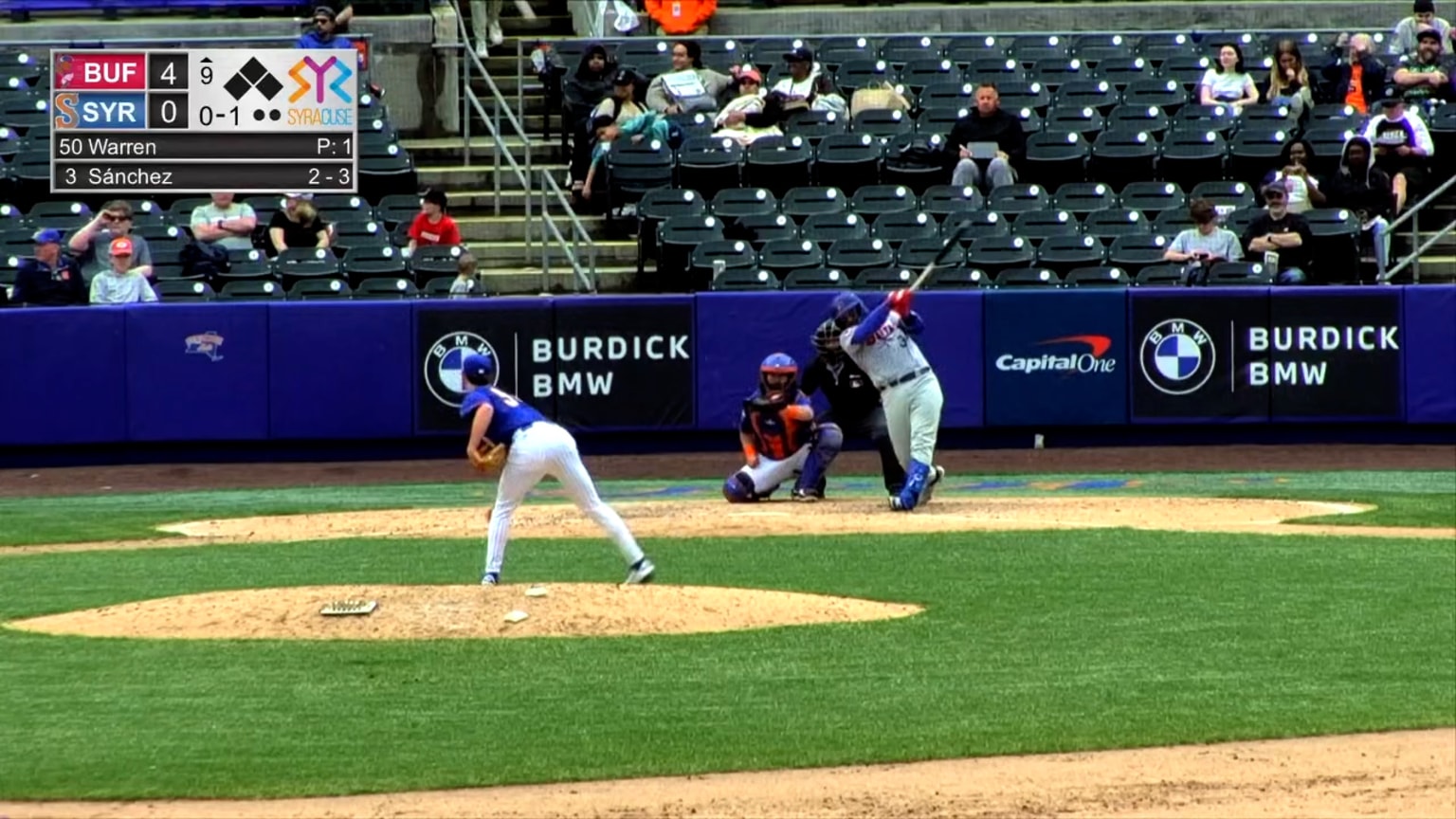 Ali Sanchez's 2nd Homer | 04/19/2025 | Bisons