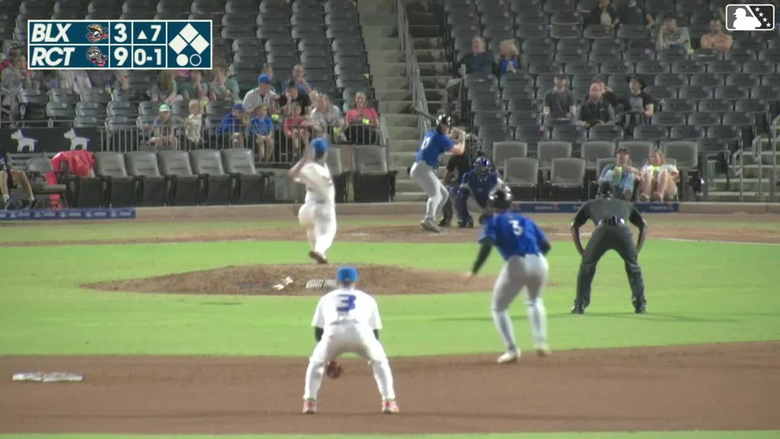 Jacob Hurtubise flies out to right fielder Tucker Flint. Damon Keith ...