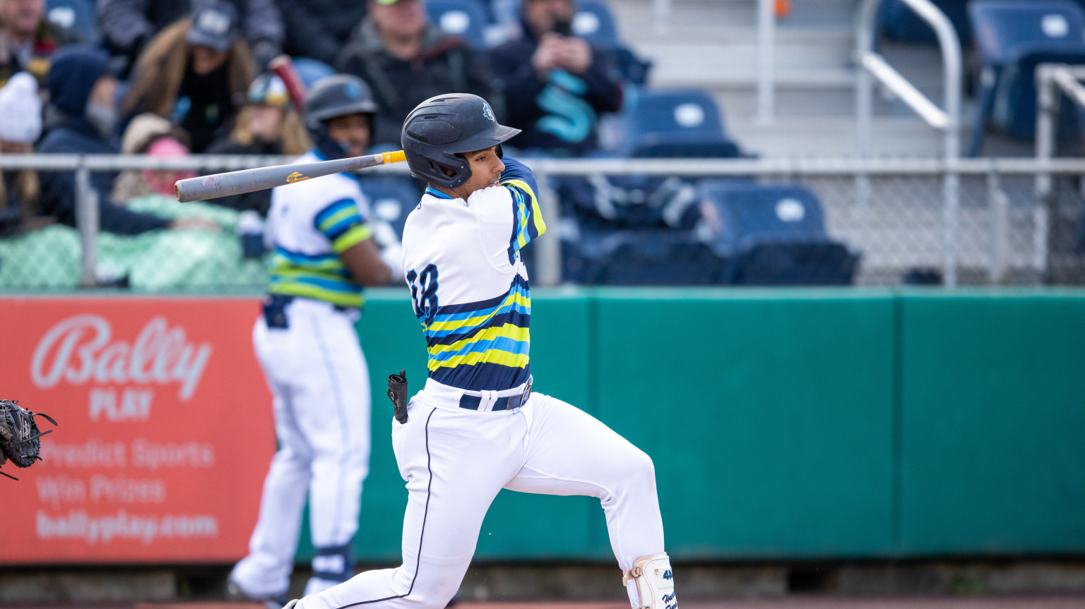 Harry Ford's First AquaSox Homer (Low Angle) | 04/22/2023 | AquaSox