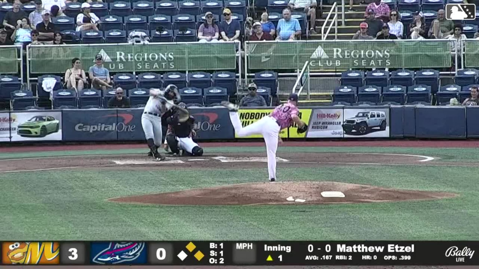 Matthew Etzel slugs a three-run homer | 08/13/2024 | Biscuits