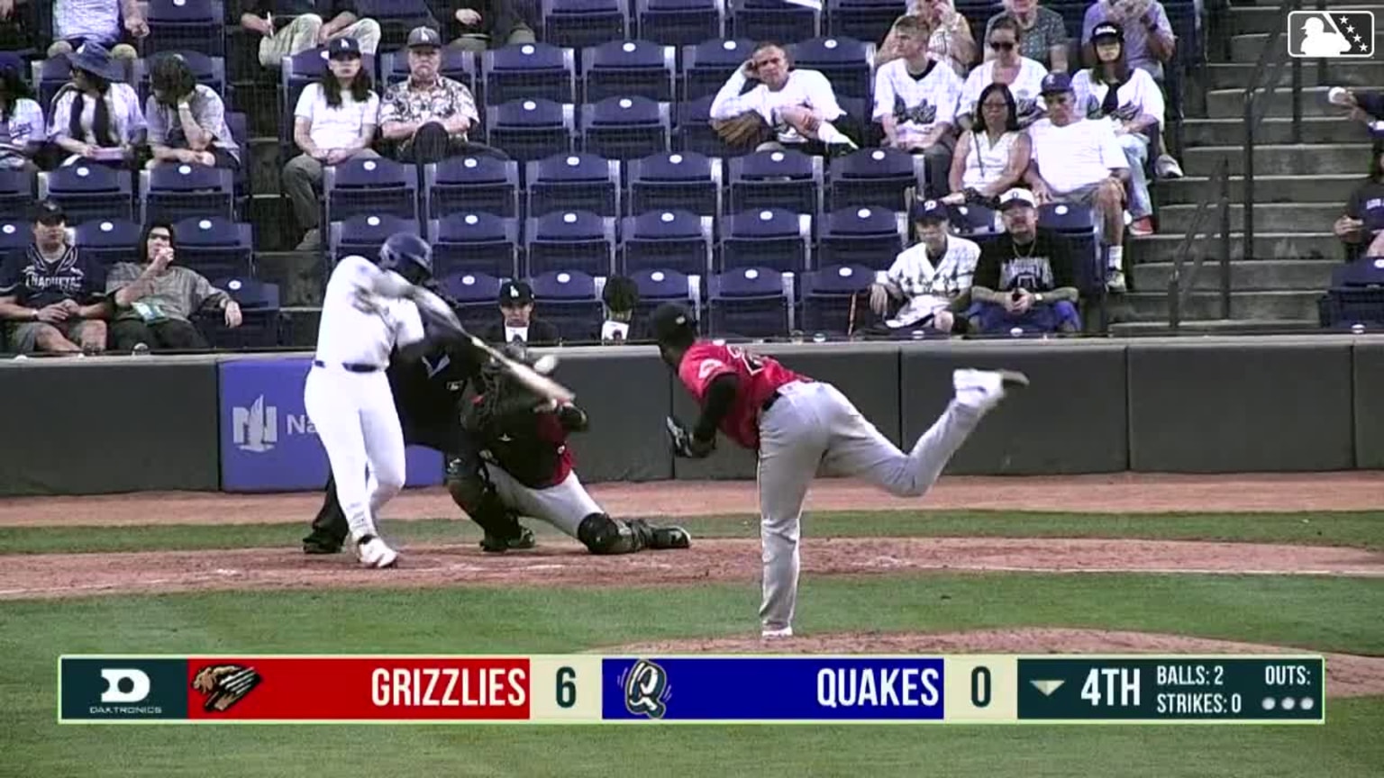 Zyhir Hope's solo home run | 08/09/2024 | Quakes