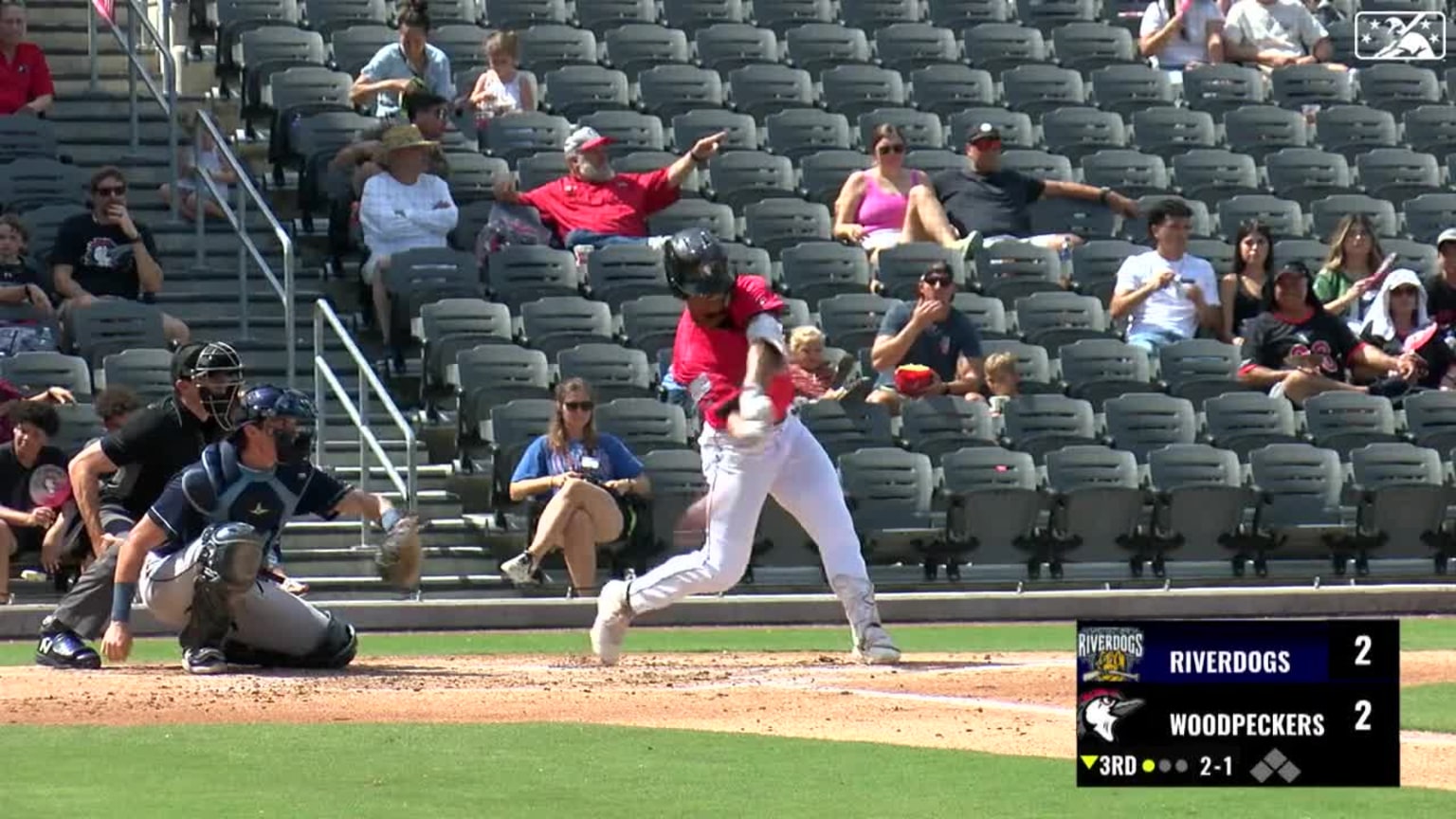 Brice Matthews's solo home run | 09/10/2023 | Woodpeckers Brice Matthews's solo home run | 09/10/2023 | Woodpeckers