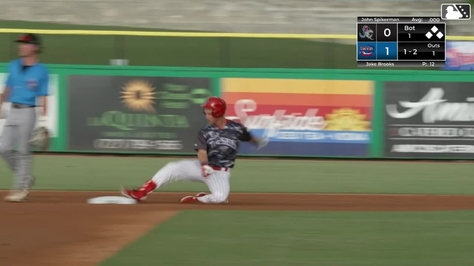 John Spikerman records his first pro hit | 08/02/2024 | Threshers