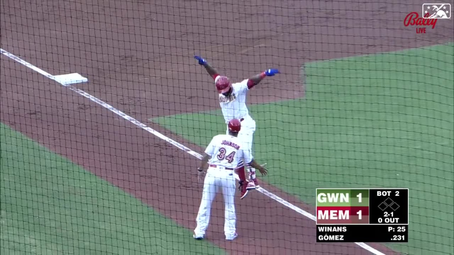 Moises Gomez Solo Home Run | 07/16/2023 | Redbirds