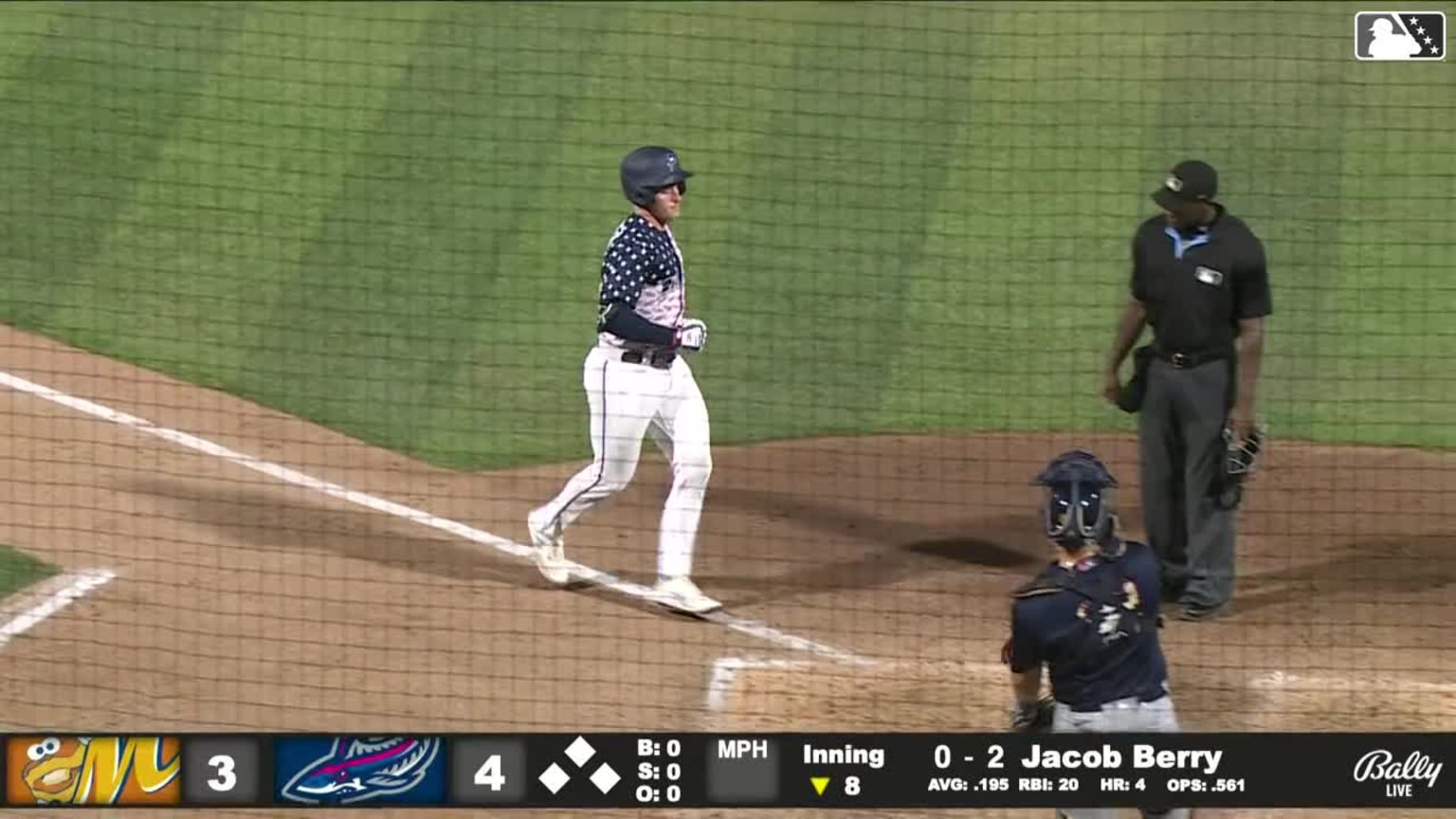 Jacob Berry's go-ahead homer | 07/04/2024 | Biscuits