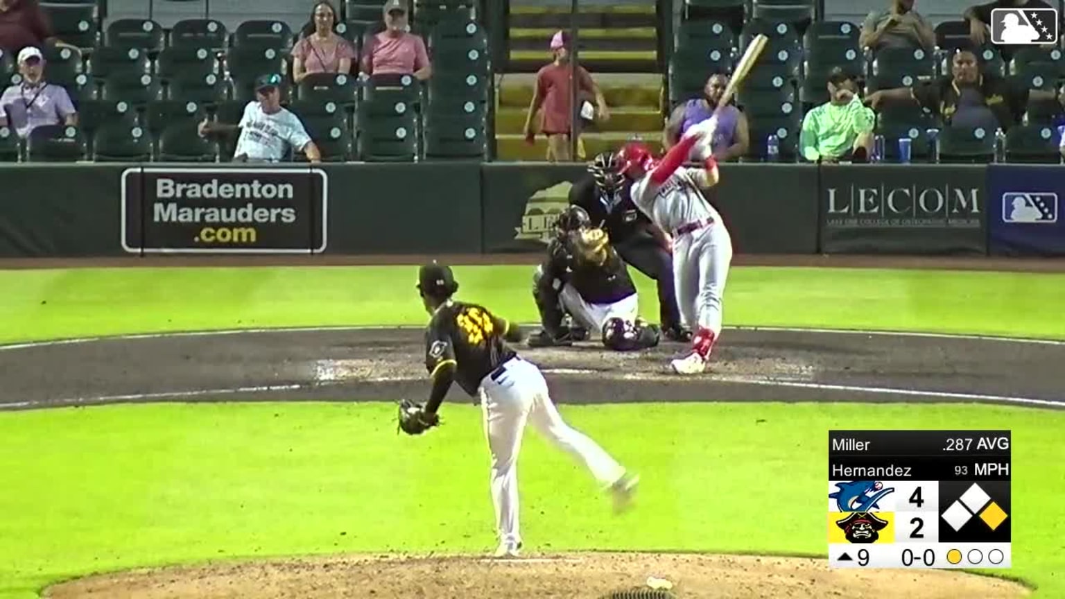 Aidan Miller hits an RBI double | 06/06/2024 | MiLB.com