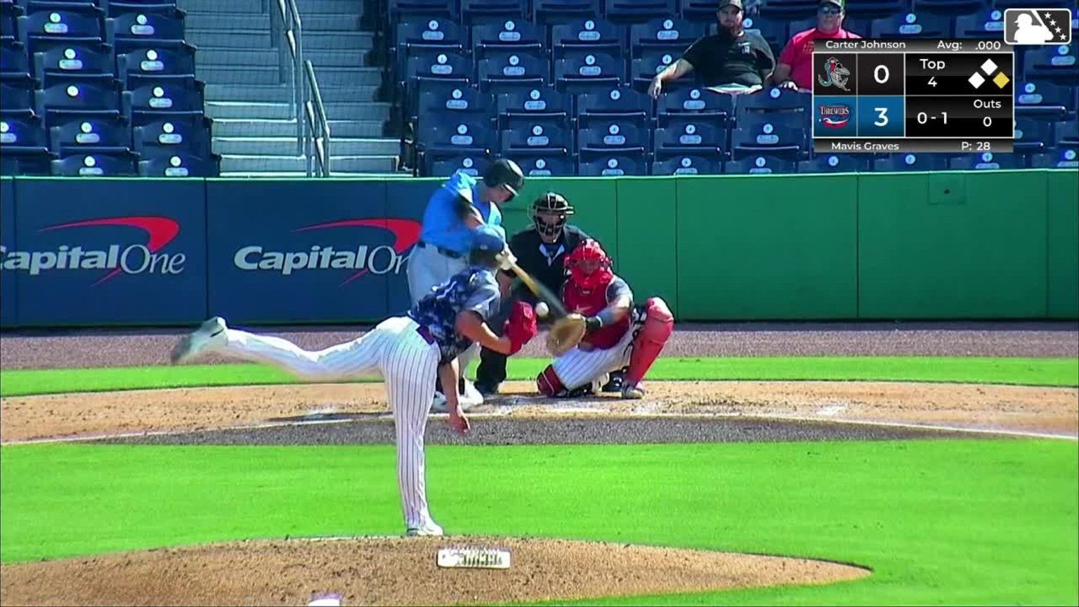Carter Johnson's first hit | 08/03/2024 | MiLB.com