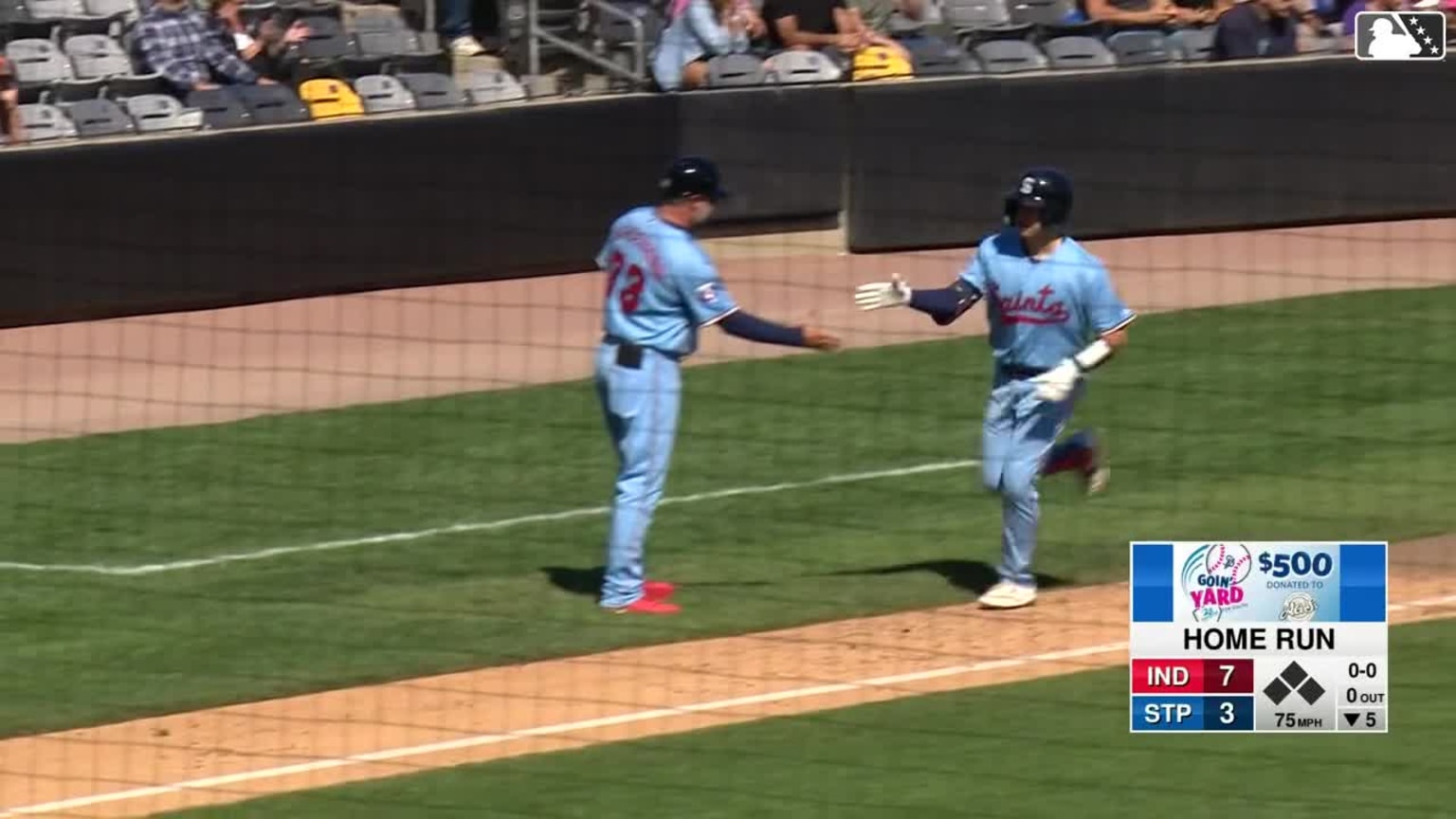 Patrick Winkel's solo home run | 09/22/2024 | Saints