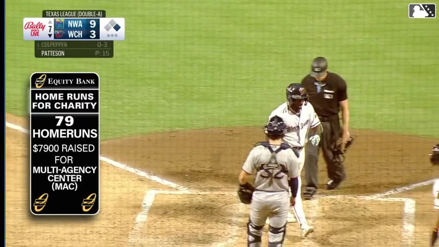 Kaelen Culpepper's 17th home run of the year | 08/09/2025 | Wind Surge