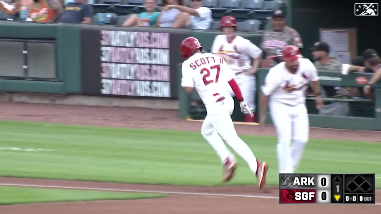 Victor Scott's second home run | 07/19/2023 | Cardinals