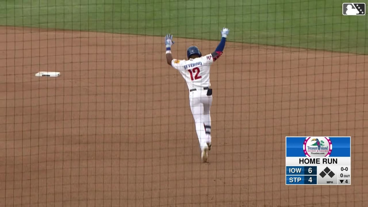 Yunior Severino's first home run of the season | 04/09/2024 | Saints