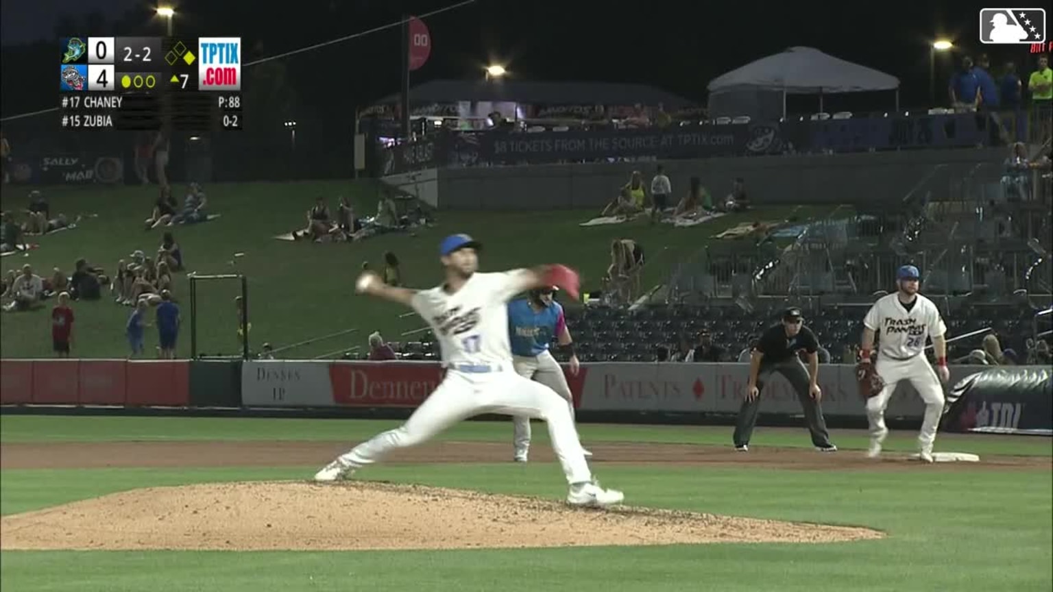 Angels prospect Chase Chaney's fifth strikeout | 07/10/2024 | Trash Pandas